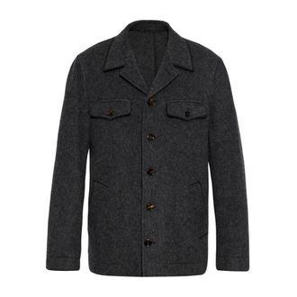 Dolce & Gabbana Veste en Laine - Homme - Vestes - Gris - Taille: L