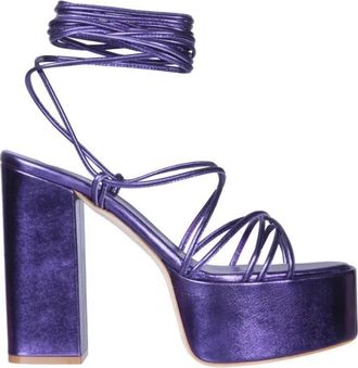 PARIS TEXAS Sandalen - Malena Sandalwood - Gr. 40 (EU) - in Blau - für Damen