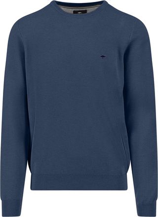 Fynch-Hatton Pullover aus Baumwolle mit feiner Struktur Night/XXL