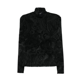 Just Cavalli Haut Manches Longues - Femme - Tops - Noir - Taille: 38 FR