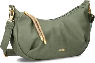 zwei Moon Bag Lola LO70 Sac &agrave; bandouli&egrave;re &eacute;l&eacute;gant en croissant de lune (4 litres) avec sangle r&eacute;glable, 2 compartiments int&eacute;rieurs en maille, porte-cl&eacute;s am