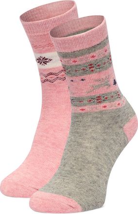 Gino Rossi Lange Socken GINO ROSSI CEO_BR_GR_001_W_AW25 (2 PACK) Rosa