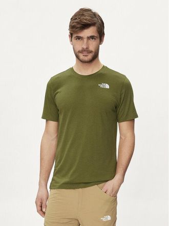 The North Face T-Shirt Foundation Mountain Lines NF0A8830 Grün Regular Fit