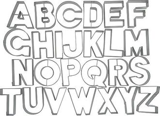 Städter Ausstecher Buchstaben Set, 26-teilig, Edelstahl, 6,5-7 cm, rostfrei & spülmaschinenfest, Ideal für Backen & Basteln, Perfekt für kreative Dekorationen