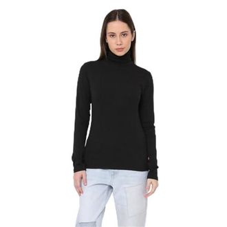 Levi's Dreamy Turtleneck Burgundy Chemise, Caviar, M Femme