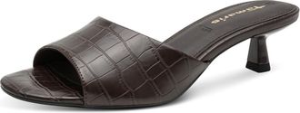 Tamaris Damen Pantolette mit Stilettoabsatz braun (Mocca Croco), 40