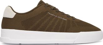 Tommy Hilfiger Sneakers Tommy Hilfiger Th Court Knit FM0FM05823 Gr&uuml;n