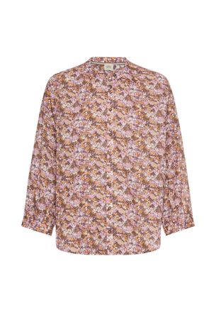 Camel Active Damen Bluse mit Allover Print Pink AOP, Womenswear-XL