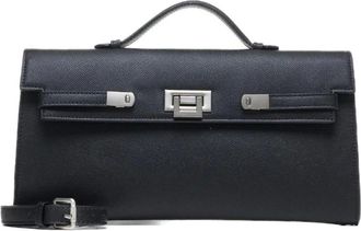 Silvian Heach Femme, Sacs, Noir, Taille: ONE Size Desia Mini Sac Rigide avec Fermeture à Pression Métallique