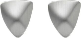 Dansk Copenhagen Frida Waterproof Silver Stainless Steel Post Earring - Brushed Finish - - Accessories - Damen - Grau - ONE SIZE