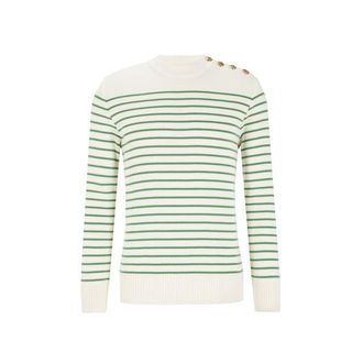 Au Printemps Paris Pull marinière en laine mérinos mélangée