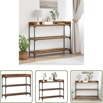 vidaXL vidaXL Industriestil - Konsolentisch Altholz 100 x 30 x 80 cm Schichtholz und Metall