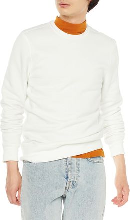 Amazon Essentials Herren Fleece-Sweatshirt mit Rundhalsausschnitt (erhältlich in Big & Tall), Gebrochenes Weiß, XS