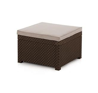 SP Berner Shaf - Diva, Pouf ext&eacute;rieur pour Meubles de Jardin - Tabouret Bas de Jardin, Fabriqu&eacute; en Espagne avec des mat&eacute;riaux recycl&eacute;s - Couleur Wengu&eacute; 55135 56
