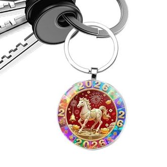 Generic Breloque de sac de cheval | Pendentif de collection 2026 2D, pendentif ann&eacute;e du cheval - pour adultes, gar&ccedil;ons, filles, anniversaire, remise de dipl&ocirc;m