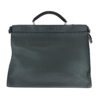 Fendi Pre-owned Leather Selleria Peekaboo Briefcase - - Pre-owned - Herren - Schwarzk - ONE SIZE