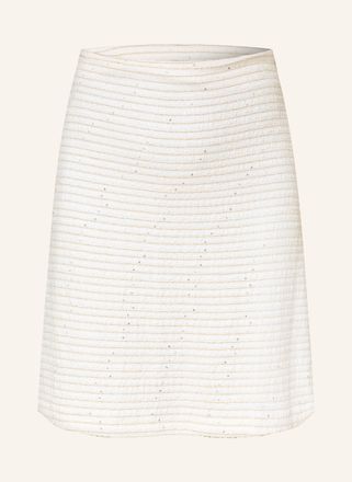 Joseph Ribkoff Boucl&eacute;-Rock Mit Glitzergarn Und Pailletten weiss