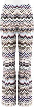 Missoni Pantalon en laine &agrave; motif zigzag