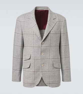 Brunello Cucinelli Blazer aus Seide, Wolle und Kaschmir