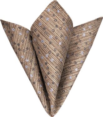 Ascot Herren Einstecktuch grau gemustert