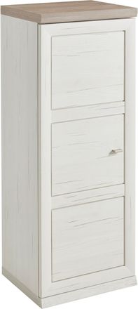 Homin Aktenschrank, Grau, Weiß, Holzwerkstoff, 2 Fächer, 50.6x131.6x43 cm, Typenauswahl, Beimöbel erhältlich, Arbeitszimmer, Aktenschränke