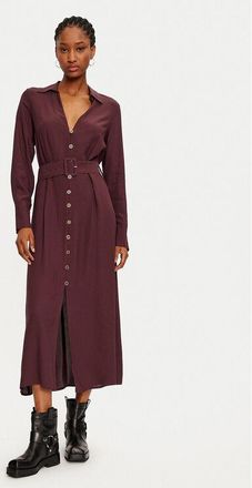 Twin-Set Hemdkleid 242TT2320 Dunkelrot Loose Fit