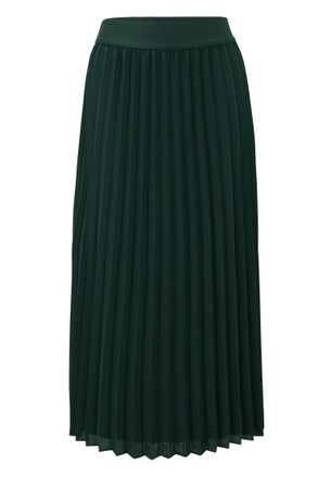 Zero Damen Faltenrock mit elastischem Bund 36, Green Forest