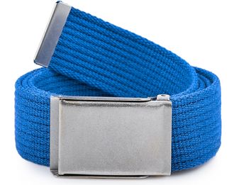 Ladeheid Gürtel Herren Verstellbarer Stoffgürtel aus Baumwolle Gürtel ohne Löcher für Männer Geeignet für Arbeit, Reisen oder Männergeschenke P10 (Kornblume-Si