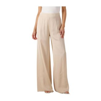 Access Fashion Weite Sandfarbene Hosenbeine - - Trousers - Damen - Beige - XL