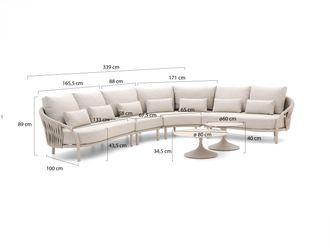 Suns Feroli/Nova Ecklounge-Set 6-teilig