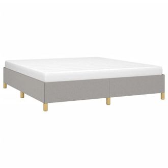 vidaXL Cadre de lit sans matelas gris clair 180x200 cm tissu Vidaxl