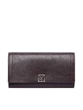 Calvin Klein Geldb&ouml;rse Emblem Hw Long Bifold LV04F1316G Braun