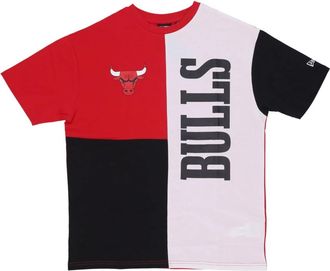 New Era Chicago Bulls Logo T-Shirt Rot/Schwarz - - Tops - Herren - Mehrfarbig - XL
