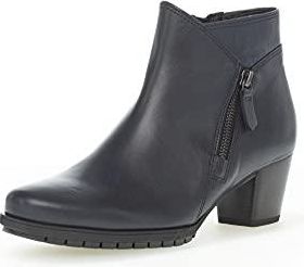 Gabor Femme Bottines | Dame Bottines | Demi-Bottes | Bottine | Haut de la Cheville | Fermeture éclair | Bleu (Ocean) / 06 | 41 EU - 7.5 UK