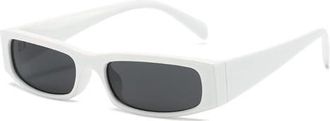 Generic Lunettes De Soleil &Agrave; Monture Fine For Hommes Et Femmes, Id&eacute;ales For Les Vacances, Trajets Domicile-travail La Conduite(White)