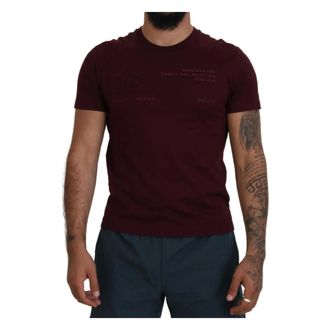 Dolce & Gabbana Homme, Tops, Brun, Taille: XL T-shirt d&eacute;contract&eacute;