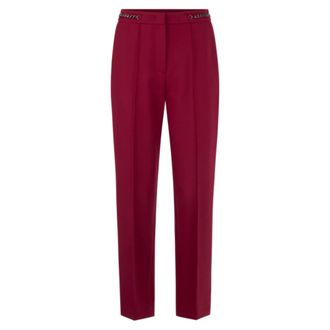 Marc Cain Franca High-Waist Hose - - Trousers - Damen - Rot - XL