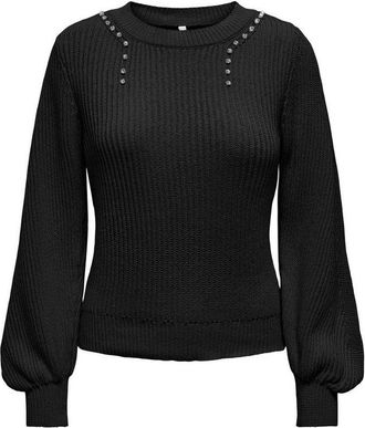 Only Rundhalspullover ONLTAYLOR LIFE LS O-NECK BLING KNT