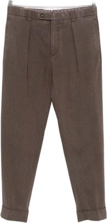 Berwick 1707 Homme, Pantalons, Brun, Taille: M Chiaia Long Pantalons