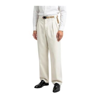 White Sand G&uuml;rtel-Baumwollhose - - Trousers - Herren - Wei&szlig; - M