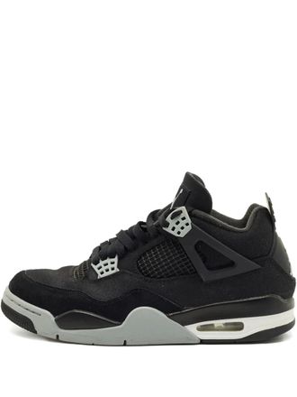Nike Jordan baskets montantes Jordan 4 en toile - Noir