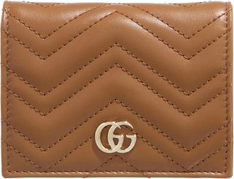 Gucci Portemonnaie - Marmont Wallet - Gr. unisize - in Braun - f&uuml;r Damen