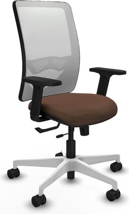 Piqueras y Crespo Home Office Stuhl Zulema mit 2D-Armlehnen, h&ouml;henverstellbare Lendenwirbelst&uuml;tze, ausgestattet mit Syncro/Traslack und Schneideschaum, mit Rollen von 6