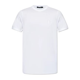 Dolce & Gabbana T-Shirt mit Logo - - Tops - Herren - Wei&szlig; - XS