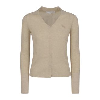 Maison Kitsun&eacute; Baby Fox Feinstrick-Cardigan - - Knitwear - Damen - Beige - L