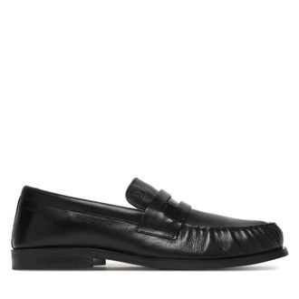 Calvin Klein Slipper Calvin Klein Ess Rubber Loafer Wr Pol Lth HM0HM02171 Schwarz