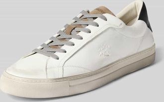 La Martina Sneaker Low aus Rindsnappa mit Logo-Pr&auml;gung