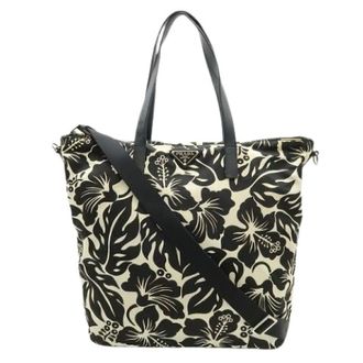 Prada Pre-owned Nylon Leder Tote Bag - - Pre-owned - Damen - Mehrfarbig - ONE SIZE