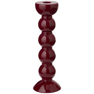 Addison Ross 24 cm Spulen-Kerzenstab, Kirschrot