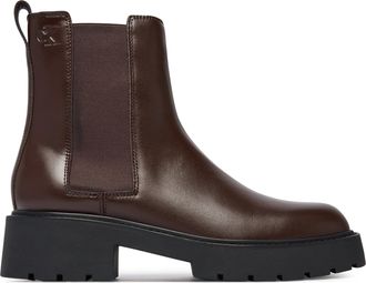 Calvin Klein Klassische Stiefeletten Calvin Klein Chunky Chelsea Boot Pol Lth HW0HW03267 Schwarz